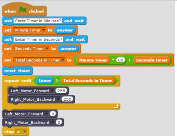 Virtual Timer Using Scratch